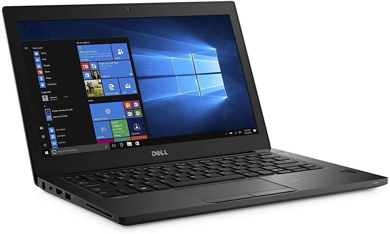 Dell Latitude 7280 FHD Touch Screen, Intel Core i5-6300U X2 2.4GHz 8GB 256GB SSD 12.5 inches, Black (Renewed)