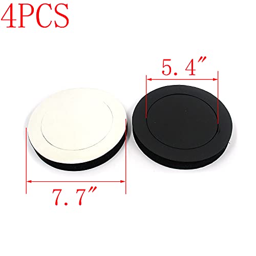 MY MIRONEY 4-Pack Foam Speaker Enhancer System Kit Self Adhesive Fast Foam Rings Bass Blocker Soundproof Sponge Car Horns Sponge Car Stereo Foam Car Audio Speaker Foam(Flat)