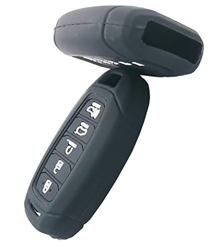 Guibuhuse Remote Protective Key Case Cover Fit for 2022 2021 2020 Hyundai Palisade 2022 2021 Hyundai Elantra Accessories (2pcs)