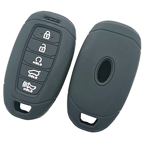 Guibuhuse Remote Protective Key Case Cover Fit for 2022 2021 2020 Hyundai Palisade 2022 2021 Hyundai Elantra Accessories (2pcs)