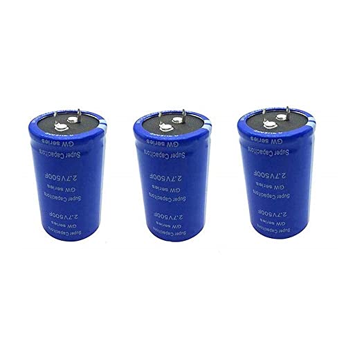 (3pcs)2.7V 500F Capacitor Farad Capacitor 35mm 60mm, Super Capacitor Drops Automobile Capacitor Through General Orifice