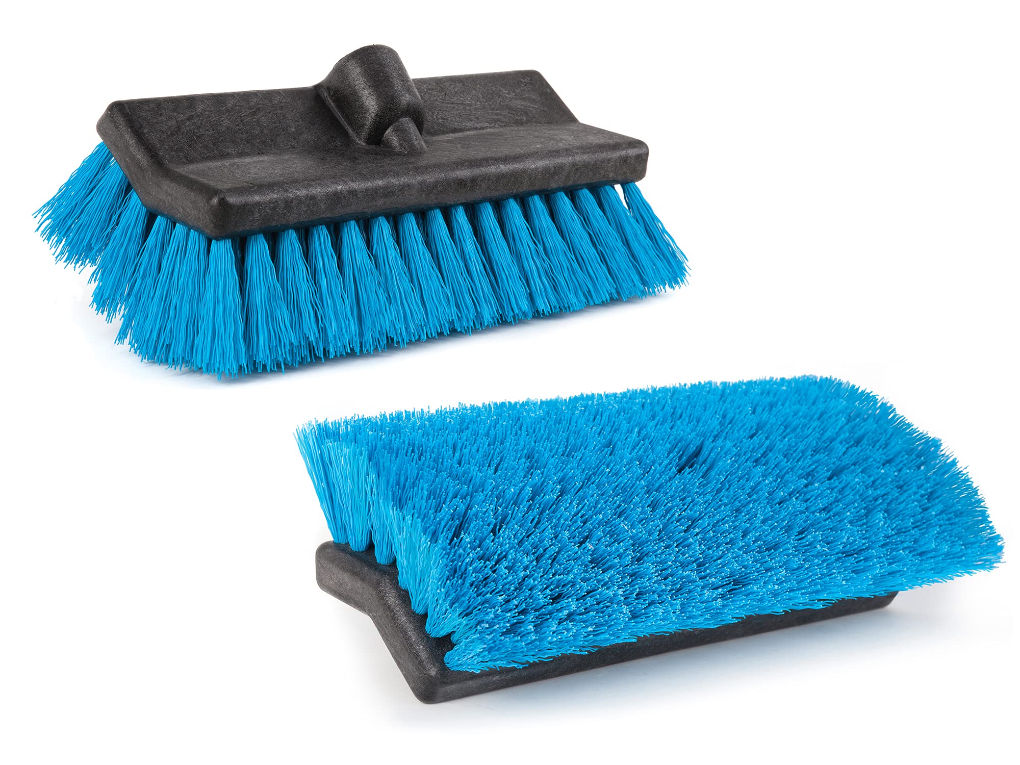 Harper 37518600 6-Piece Car Wash Brush Set with Telescoping Flow-Through Handle, (3) Brush Heads, (1) Soft Hand Brush and (1) Stiff Hand Brush