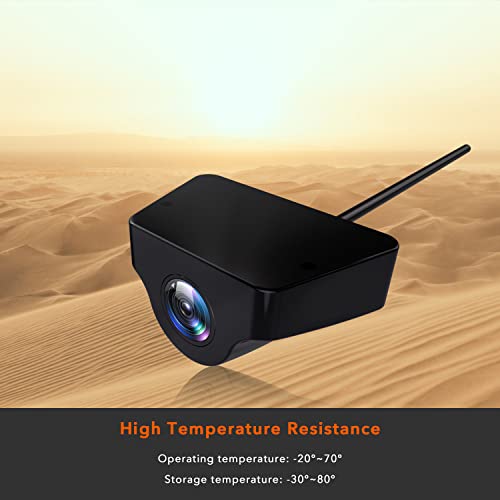 WOLFBOX Upgraded WDR Rear Camera for G840S / G930 / G850 / G900 / D07, 1080P Waterproof AHD Car Rear View Camera