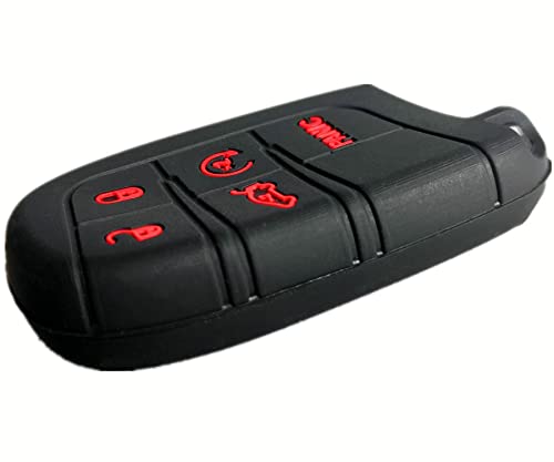 Smart Key Fob Cover Remote Case Keyless Protector Jacket for Jeep Grand Cherokee Dodge Challenger Charger Dart Durango Journey Chrysler 300
