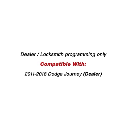 KeylessOption Keyless Entry Remote Car Smart Key Fob for 2011-2018 Dodge Dart Journey Charger Chrysler 300 M3N-40821302