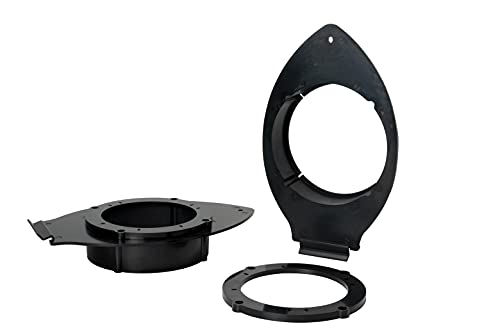 Scosche Compatible with Select 2014 to 2020 Cadillac, Chevrolet and GMC Full Size Trucks and SUVs 6.5” - 6.75” Speaker Adapters for Front Doors (1 Pair) SAGMSV656