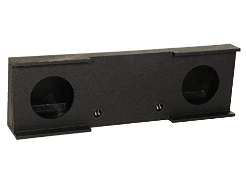 QPower GMC Chevy Crew Cab 2007-2013 Dual 12" Sub Box Enclosure w/Bedliner Spray