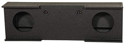 QPower GMC Chevy Crew Cab 2007-2013 Dual 12" Sub Box Enclosure w/Bedliner Spray