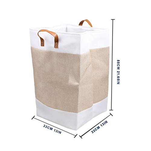 Laundry Hamper on Wheels with Handle Large Laundry Basket Water Proof Freestanding Laundry Hamper Collapsible Tall Clothes Hamper With Extended Handles For Clothes Toys In The Dorm And Rubber Basket