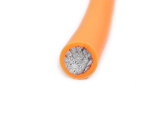 KnuKonceptz KCA Kandy Kable Neon Orange 8 Gauge Power Wire (Sold in 20 Foot increments)