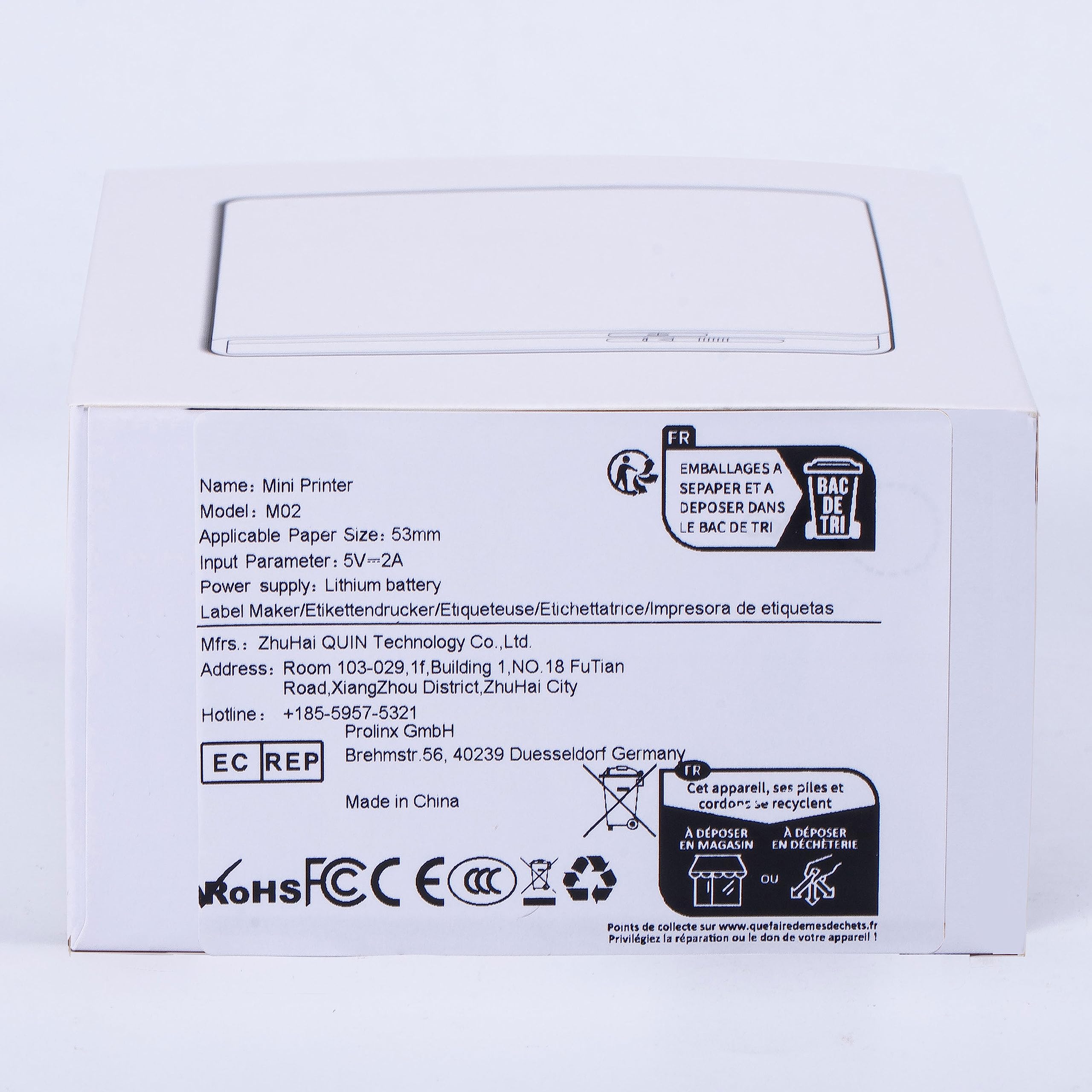 Phomemo Pocket Printer - M02 Mini Bluetooth Wireless Sticker Printer, Compatible with iOS & Android, Thermal Mobile Printer for Fun, memo, to-do List, Work Notes, DIY Journal, Green