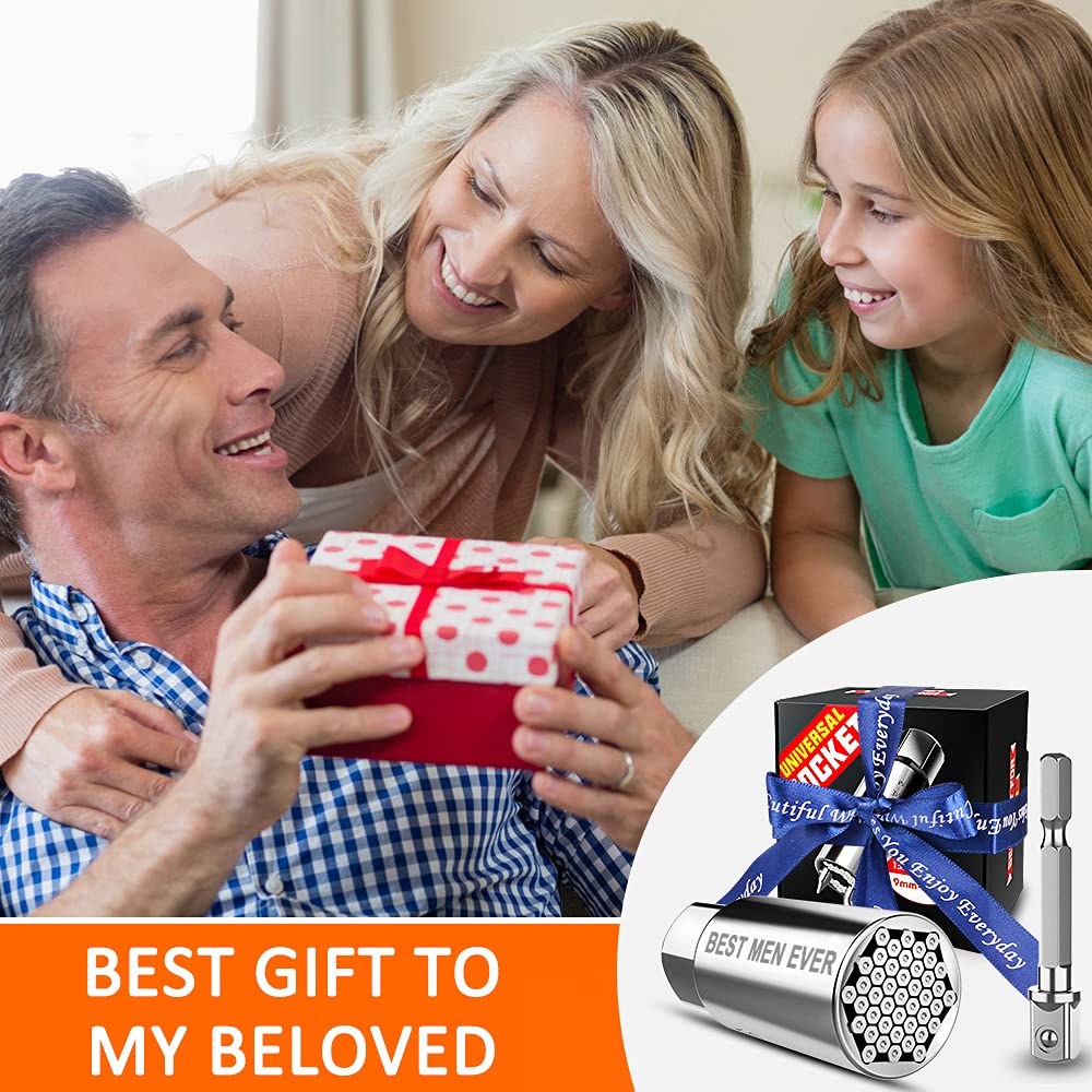 Stocking Stuffers for Men Gifts, Universal Socket, Unique Christmas Birthday Gifts for Men Dad Boyfriend Father Husband Him From Daughter Son Wife,Cool Gadgets Hand MultiTools 13/16''- 11/32''(9-21mm)