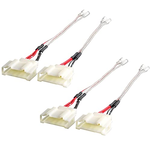 RED WOLF Door Speaker Wiring Harness Adapter Select for VW Volkswagen 1999-2019 Golf/Beetle/Passat, 1999-2016 Jetta Aftermarket Car Door Speaker Wire Cable Plug 4 PCS