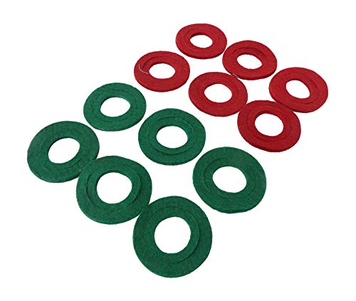 Top Post Anti-Corrosion Terminal Pads, Chemically Treated, Color Coded, Removable Inner Ring, Protect Battery Terminals, for Boat, RV, Automobile, Cargo Van, Jet Ski, 12 Pieces, by Tech Team