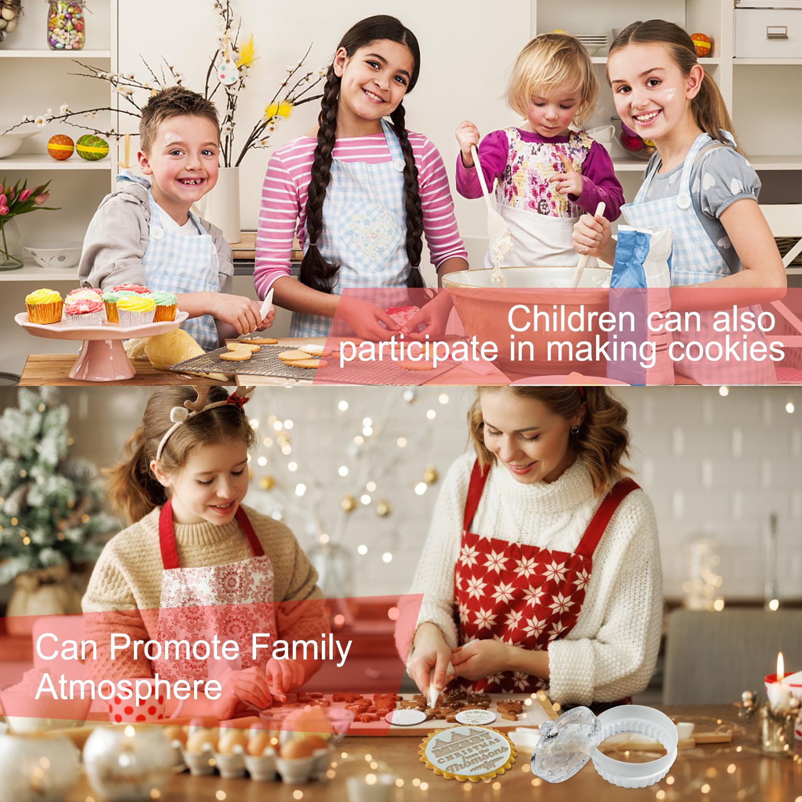 Personalized Cookie Stamp Baby Shower with Logo Family Name Custom Cookie Cutter and Stamp for Baking 3d Raised Design
