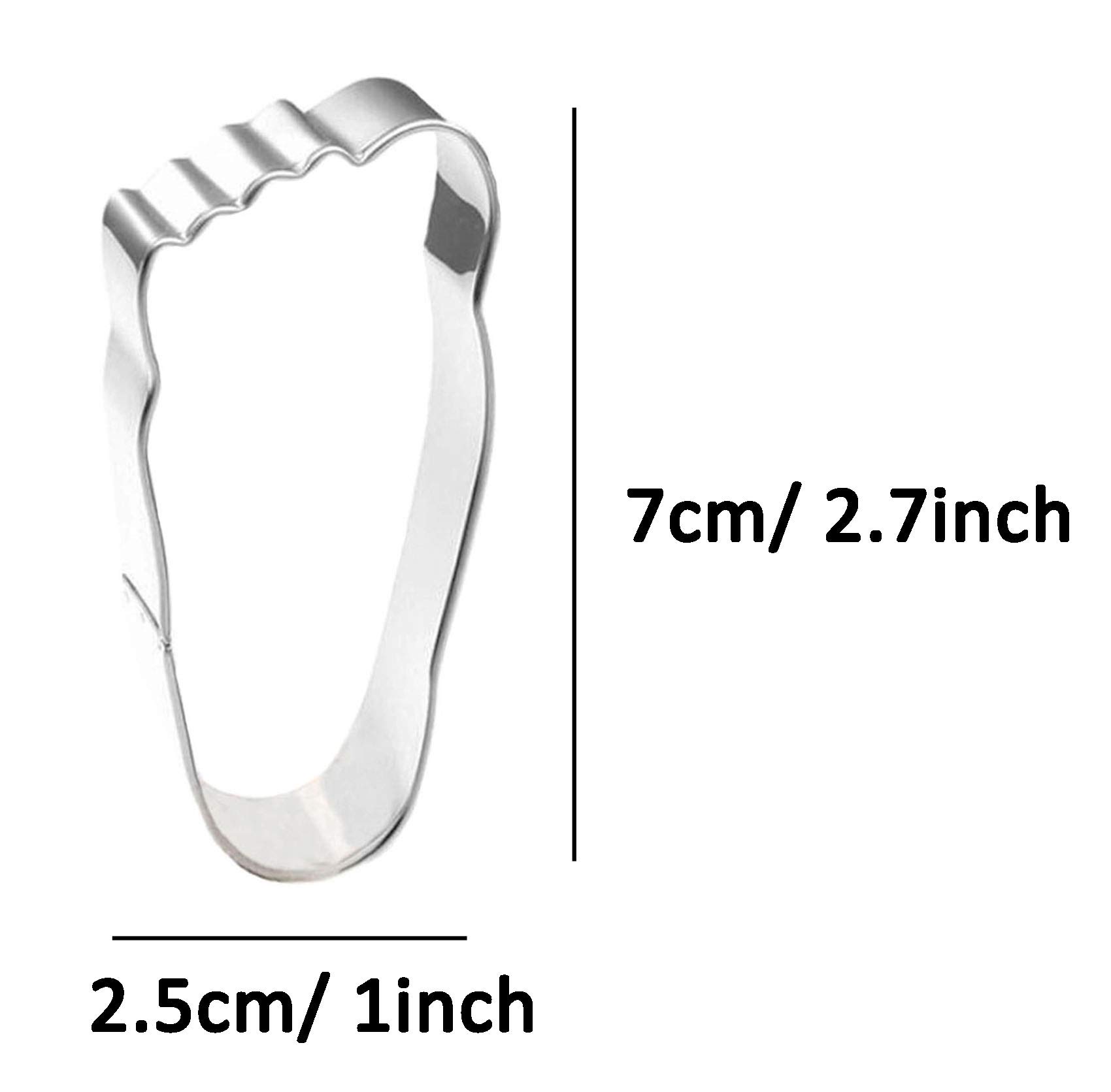 ZDYWY Baby Feet Footprint Shaped Cookie Cutter for Baby Shower