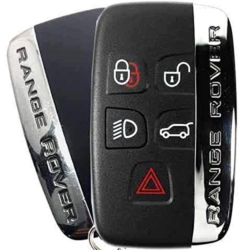 for Complete Remote (with Electronics) Replacement Compatible with Jaguar Land Rover Range Rover Remote Key Fob fits 2011-2020 LR2 LR4 Evoque Sport Velar and F-Type XJ F-Pace XE β FCC ID: KOBJTF10A