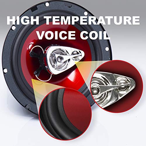BOSS Audio Systems CH6530 Chaos Series 6.5 Inch Car Stereo Door Speakers - 300 Watts Max, 3 Way, Full Range Audio, Tweeters, Coaxial, Sold in Pairs