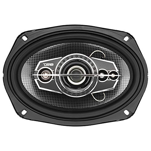 DS18 SLC-N69X Coaxial Speaker - 6x9, 4-Way Speaker, 260W Max Power, 65W RMS, Woofer, Midrange, and Tweeters in one, Removable Cover Included - Select Speakers Provide Undiscovered Value - 2 Speakers