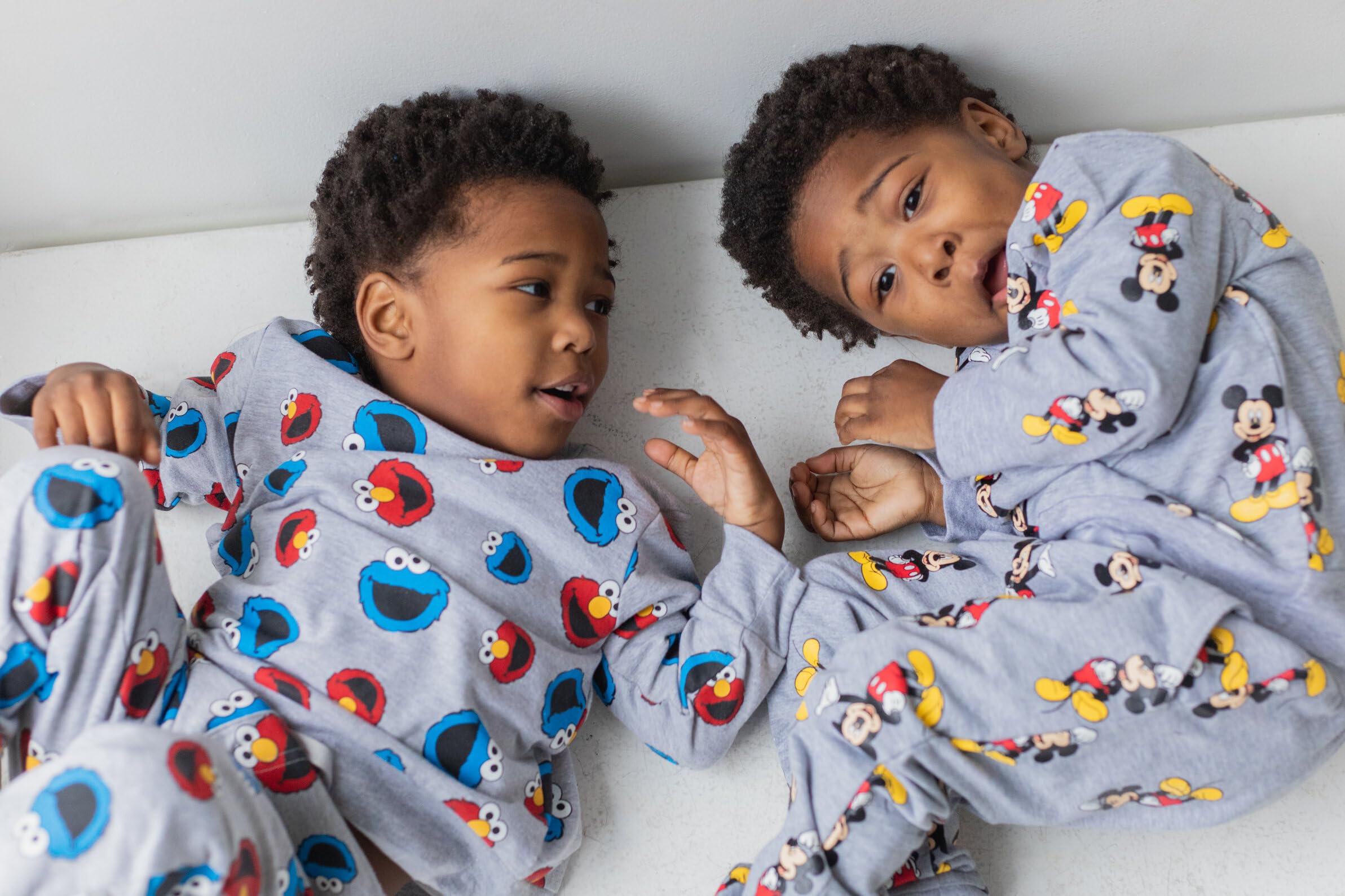 Sesame Street Cookie Monster Elmo Infant Baby Boys French Terry Sweatshirt and Pants Set Grey 12 Months