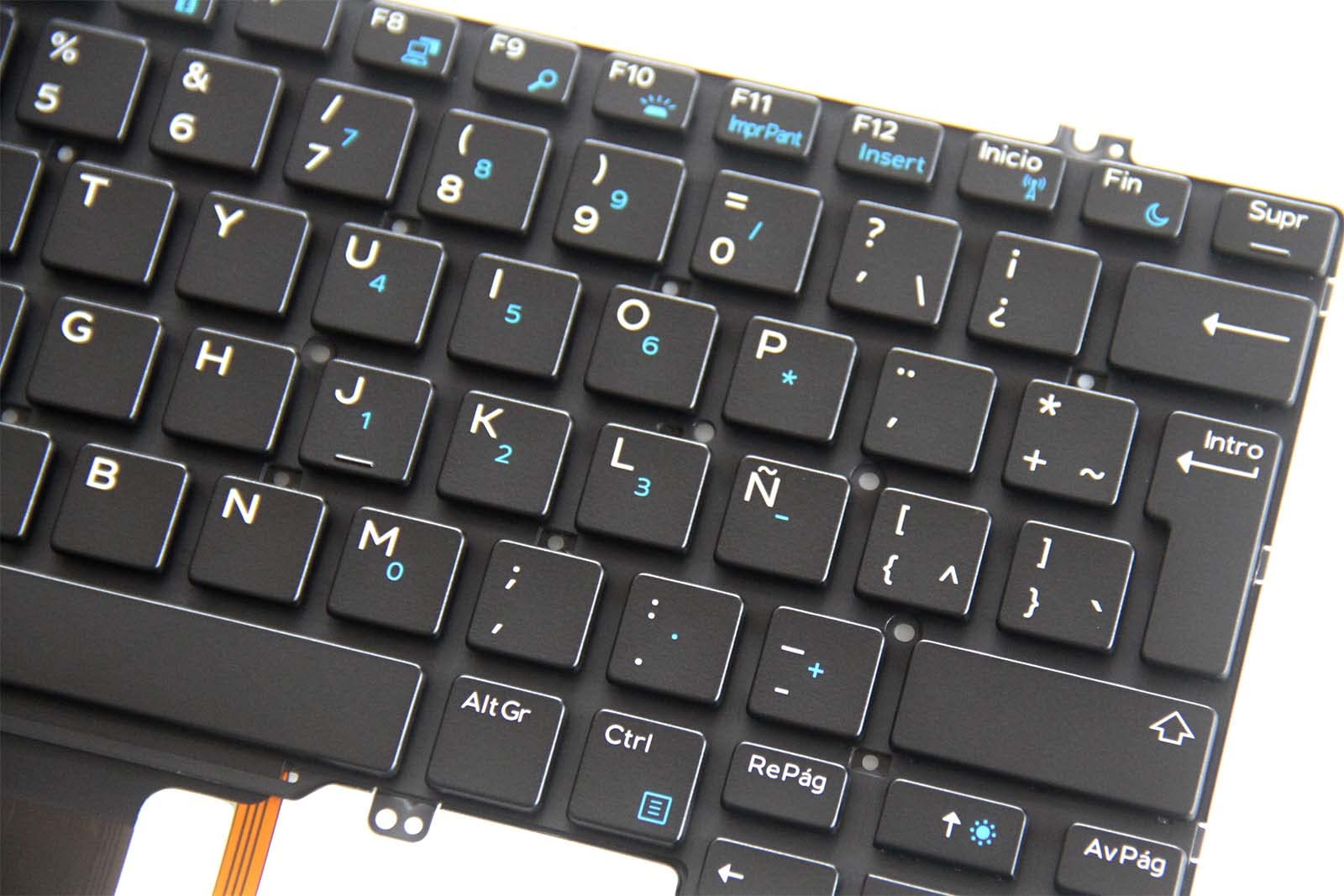 KbsPro Backlit Teclado Latin Spanish Keyboard for Dell Latitude 7280 7290 7380 7389 7390 5280 5289 5290 0W6T39 Laptop Backlight