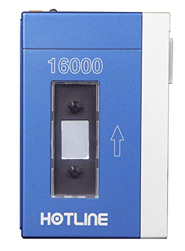 New Wave Toys Replitronics Hotline 16000 mAh Portable Power Bank and 10W Fast Wireless Charger, Metallic Blue, Retro Vintage USB C up to 3 Devices