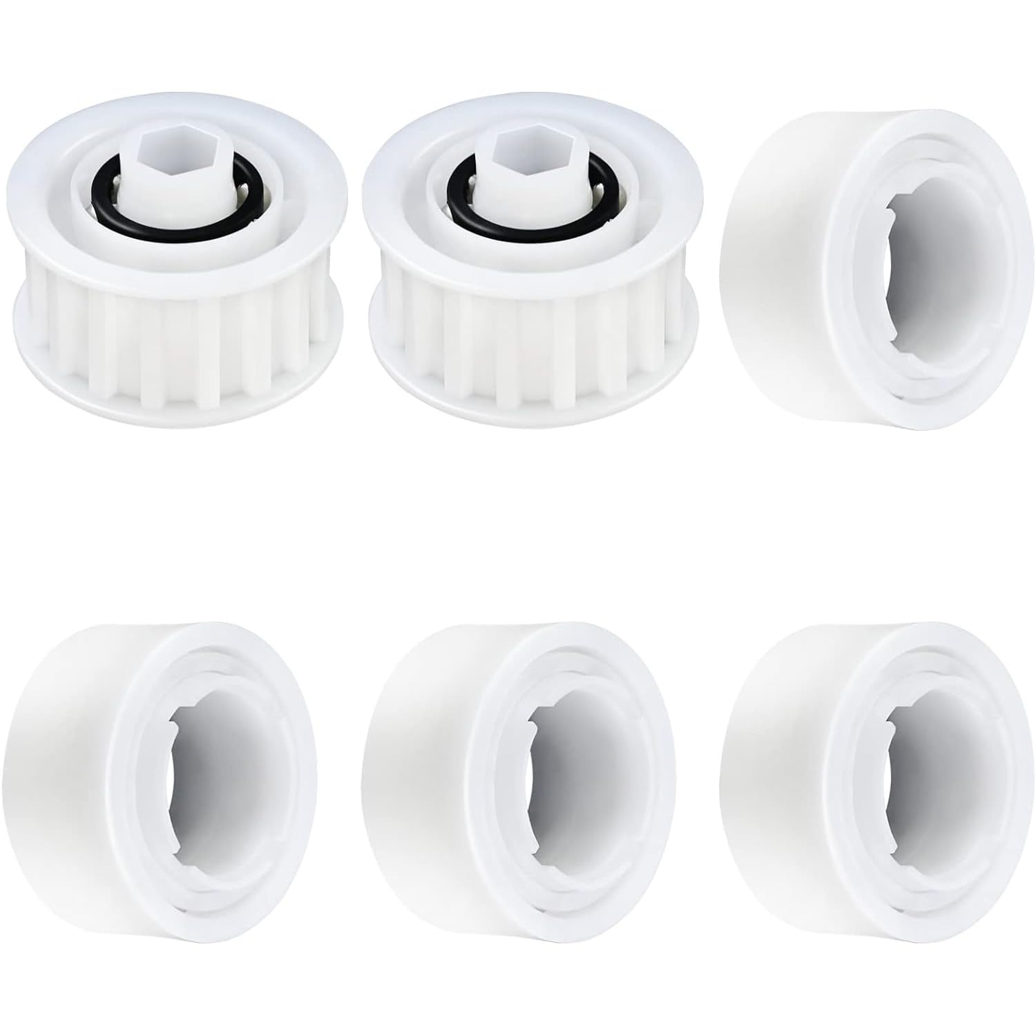 𝙐𝙥𝙜𝙧𝙖𝙙𝙚𝙙 3884997-R6 Guide Wheels/Pulley Gears kit-with 4 PK Guide Wheels and 2 PK Pulley Gears Compatible with Maytronics Dolphin,Nautilus CC Plus Fits M200/M400/M500&Dx3/Dx4/Dx6 Pool Cleaner