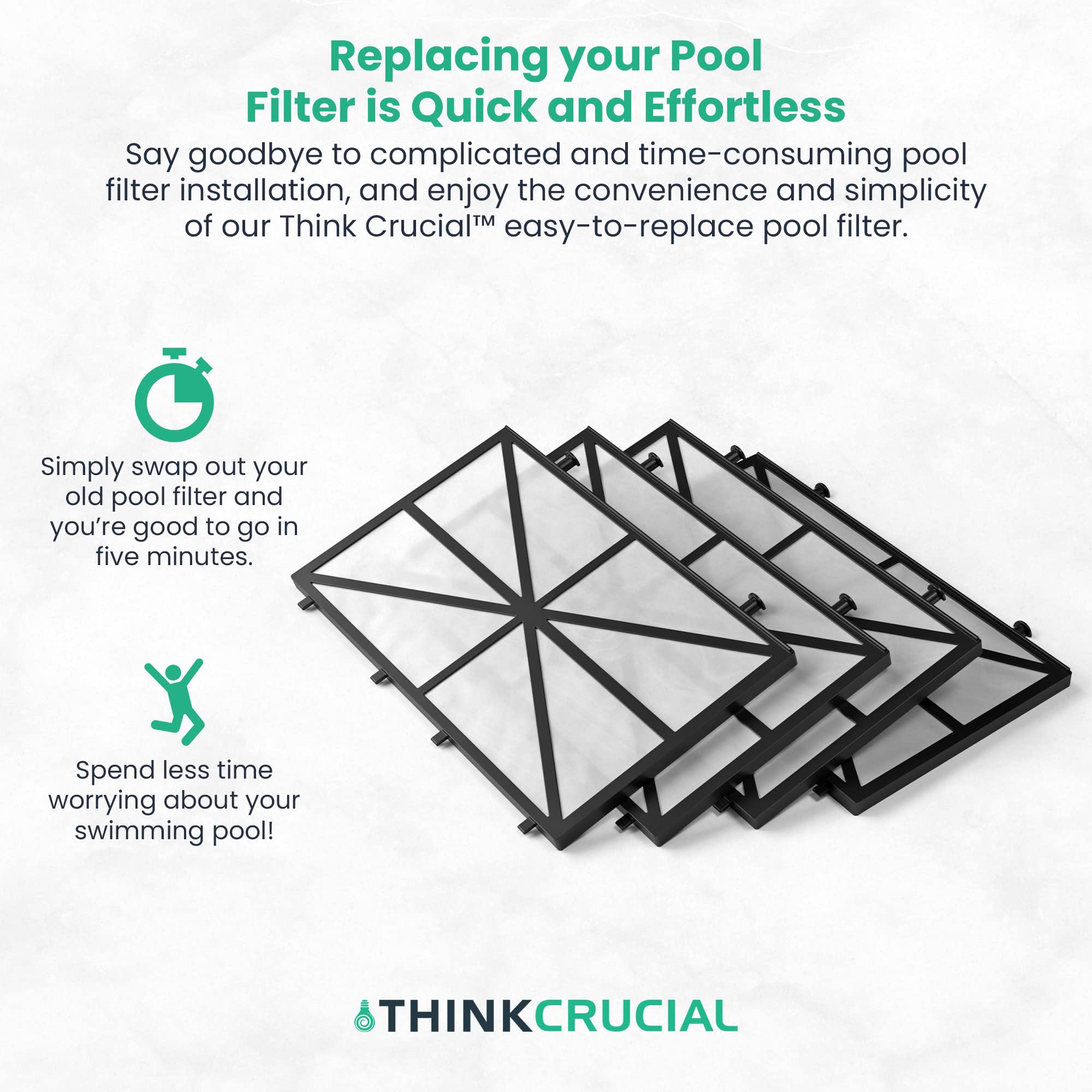 Think Crucial Replacement Spring Filter Cartridge Compatible with Maytronics Dolphin, Nautilus CC Plus, M200, M400, M500, M4, M5, Wave 65, Wave 90, Oasis Z5 Models, Part# 9991433-R4