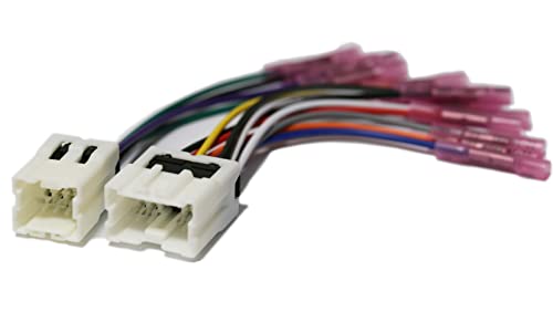 Yuacdky Radio Wiring Harness for Nissan Altima Frontier Sentra1995-2007, Infiniti G20 G35 Q45 QX4