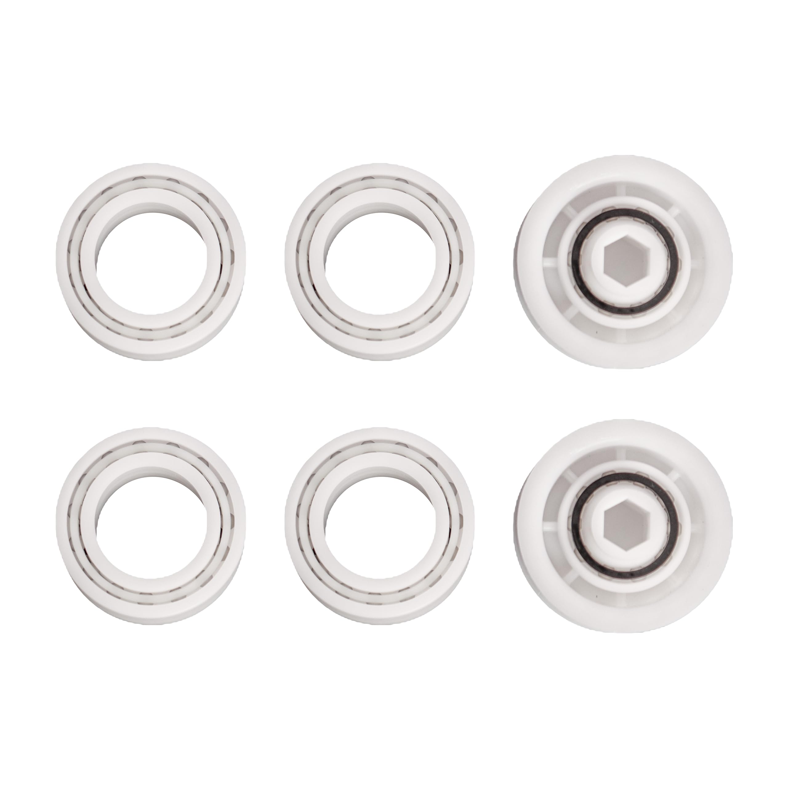 Axfvd 3884997-R6 Guide Wheels Pully Gears Replacement, with 4 Pack Guide Wheels and 2 Pully Gears for Maytronics Dolphin Nautilus CC Plus M200/M400/M500 and Dx3/Dx4/Dx6 Premier Pool Cleaner