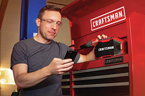 CRAFTSMAN V20 Bluetooth Speaker, Tool Only (CMCR001B) , Red