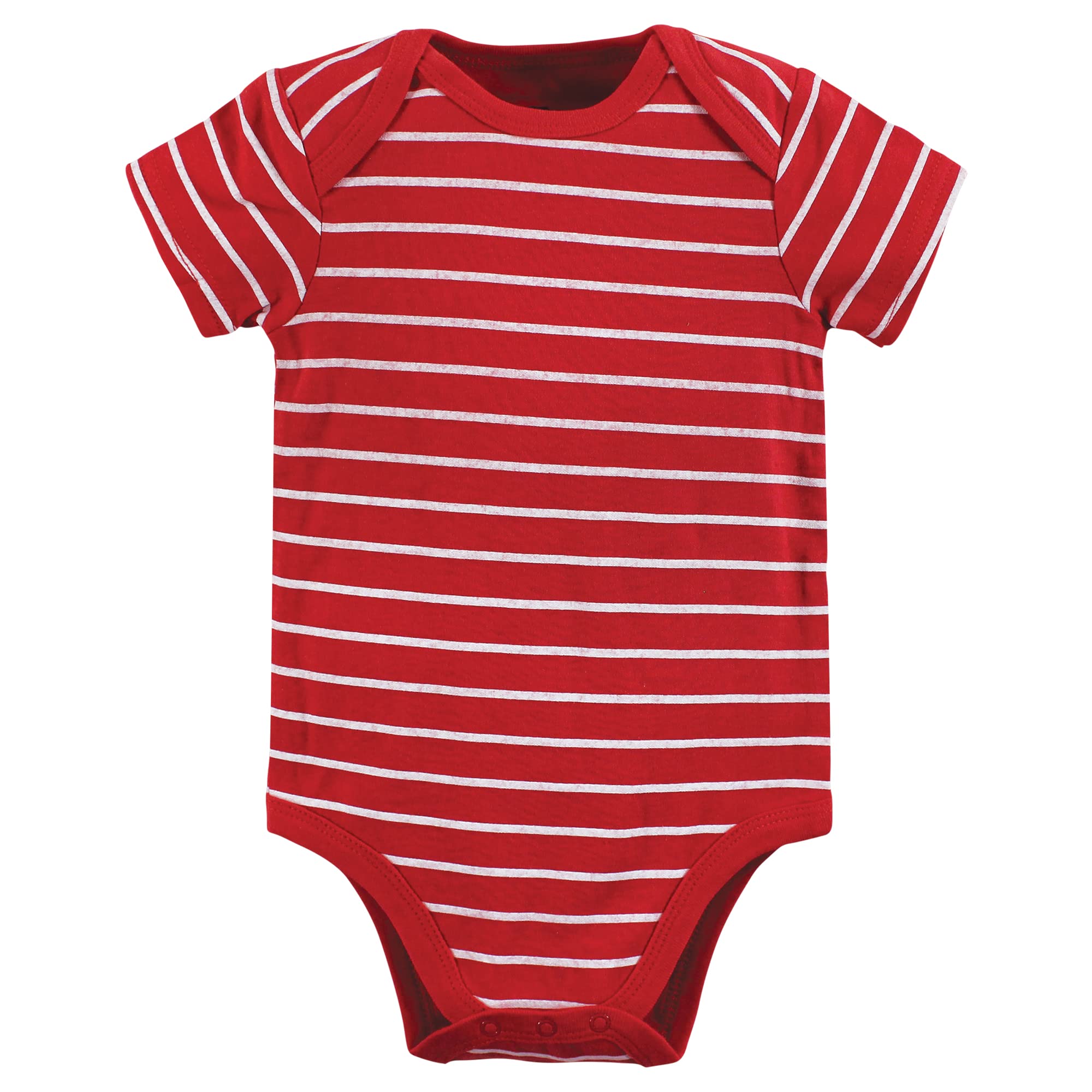 Hudson Baby baby boys Cotton Bodysuits and Toddler T Shirt Set, Valentine Heartbreaker, 0-3 Months US