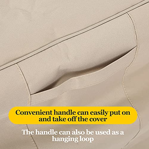 SELUGOVE Caddy Cover,Khaki Thick Fabric Waterproof Caddy Cover