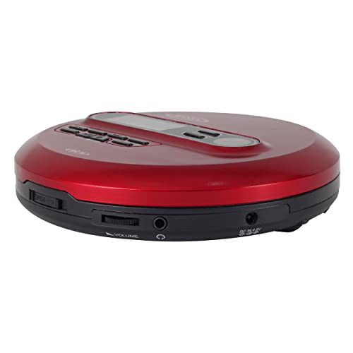 Jensen CD-65 Portable Personal CD Player CD/MP3 Player + Digital AM/FM Radio + with LCD Display Bass Boost 60-Second Anti Skip CD R/RW/Compatible Sport Earbuds Included