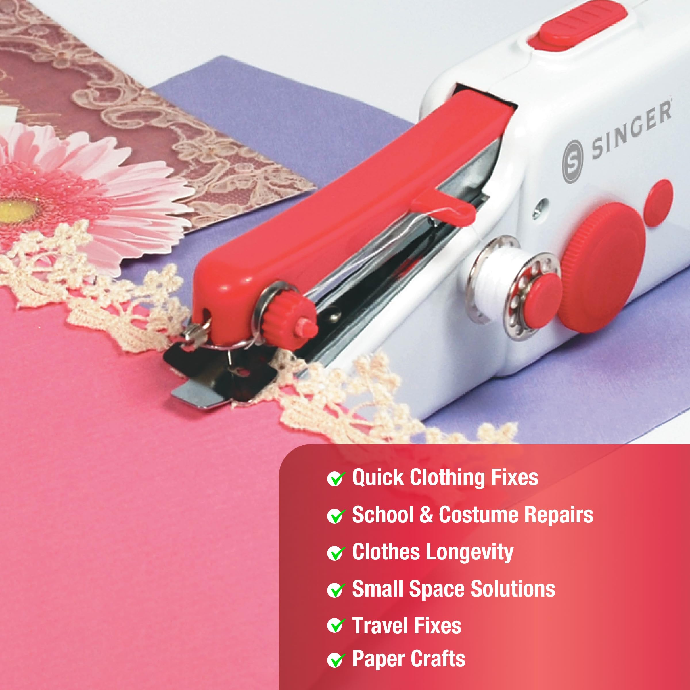 SINGER 01663 Stitch Sew Quick Portable Mending Machine