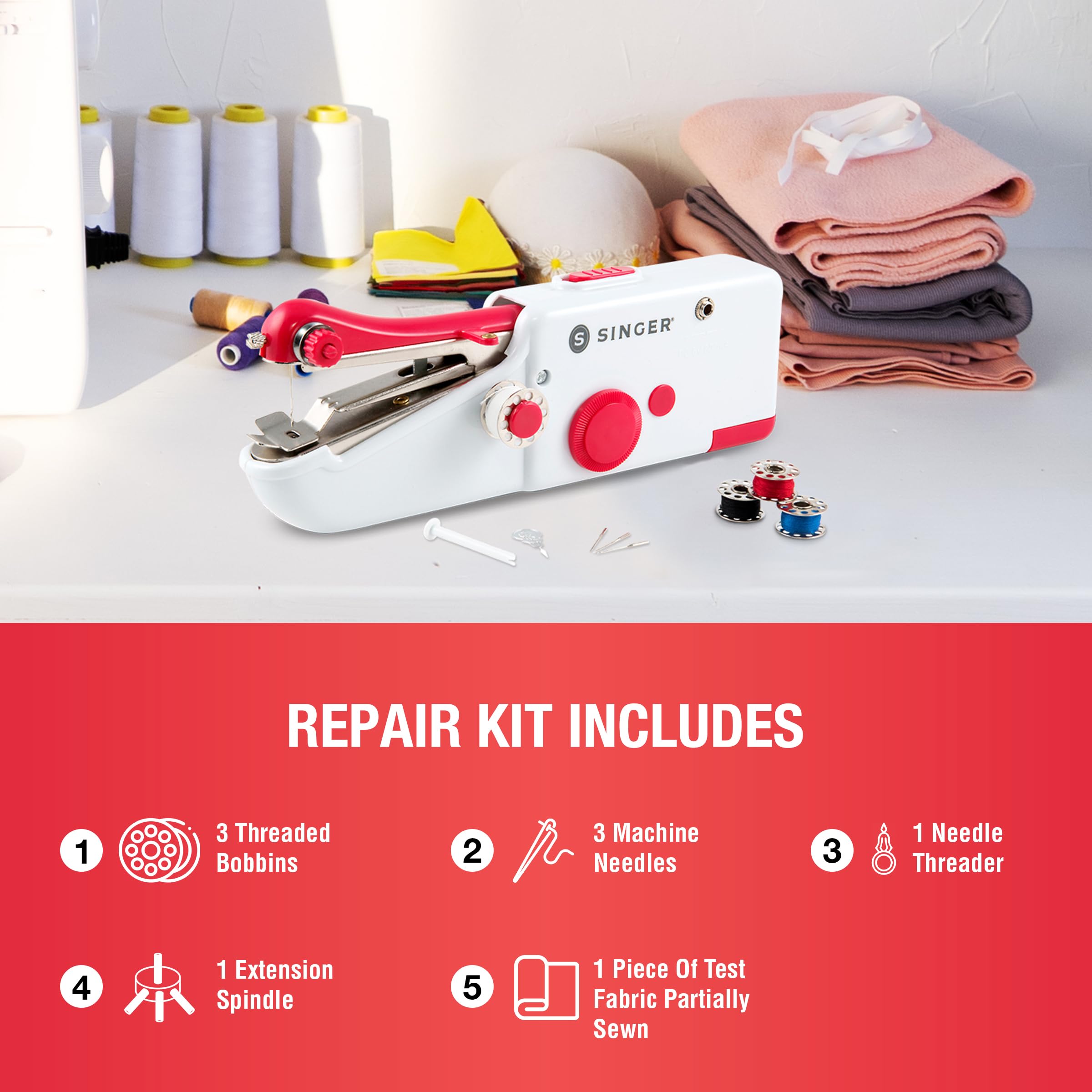 SINGER 01663 Stitch Sew Quick Portable Mending Machine