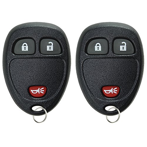 KeylessOption Keyless Entry Remote Control Car Key Fob Replacement for 15777636 (Pack of 2)