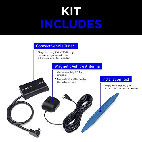 SiriusXM SXV300AZV1 Satellite Radio Vehicle Tuner, Add to Any SiriusXM-Ready Car Stereo, Enjoy SiriusXM for as Low as $5/month + $60 Service Card with Activation