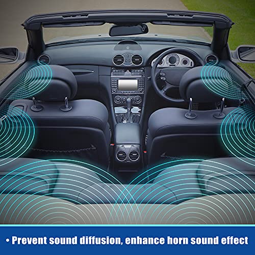 X AUTOHAUX 4 PCS Speaker Fast Rings 6" to 6.5" Car Speaker Foam Enhancer Sponge