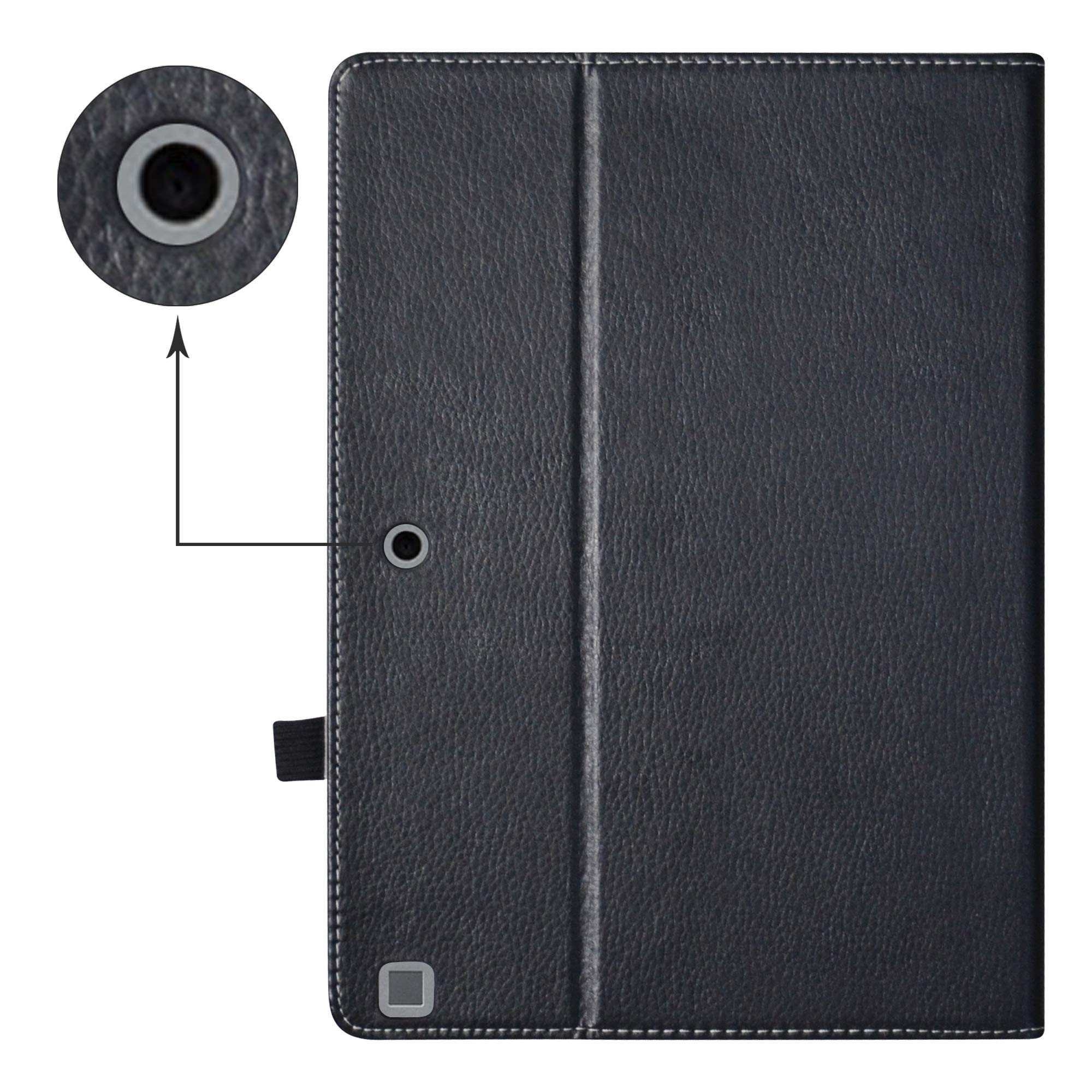 Bige for Dell Latitude 7200 Case,PU Leather Folio 2-Folding Stand Cover for Dell Latitude 7200 /Latitude 7210 12.3" 2-in-1 Tablet(Not fit Latitude 7200 Laptop),Black