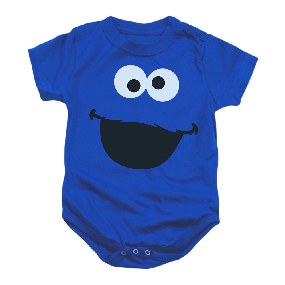 Popfunk Sesame Street Cookie Monster Baby Onesie Bodysuit - Blue, 18 Months