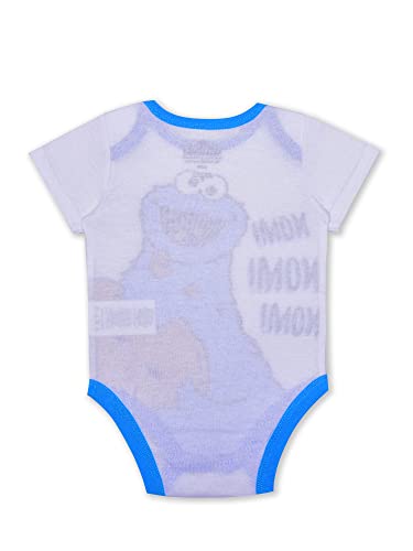 Sesame Street Cookie Monster Baby Boys Bodysuit and Pants Set for Newborn and Infant