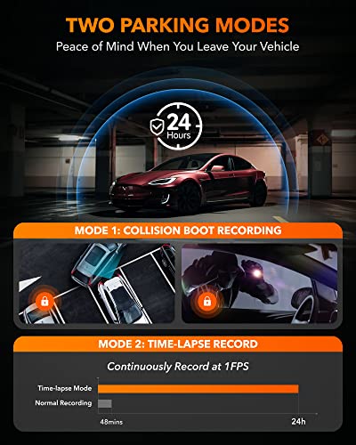 WOLFBOX i07 Dash Cam, 3 Channel Dash Cam with WiFi GPS, 4K+1080P Dash Camera Front and Inside, 2.5K 1600P+1080P+1080P Dashcam Front Rear and Cabin, 3" LCD Super IR Night Vision, Smart Parking Monitor