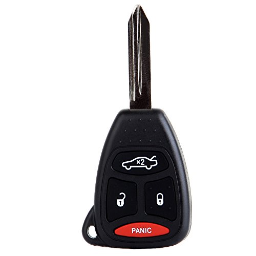CCIYU Replacement Keyless Entry Remote Control Car Key Fob 1 X 4 Buttons for for D odge/for for J eep/for Mitsubishi/for C hrysler Series KOBDT04A