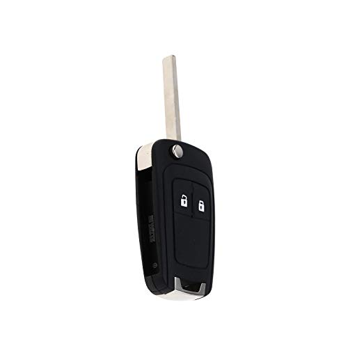 2 Bottons Remote Key Fob Key Case Key FOB Replacement Compatible with Opel Astra J Corsa E Key
