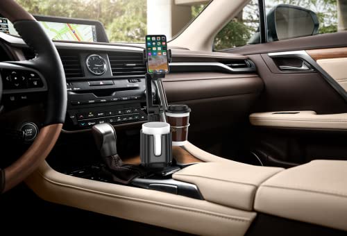 Cup Holder Phone Mount for Car,Adjustable Base with 360° Rotation Multifunctional Large Cup Phone Holder Adapter Long Arm,Compatible with SUV | Automobile |Truck | and All Smartphone