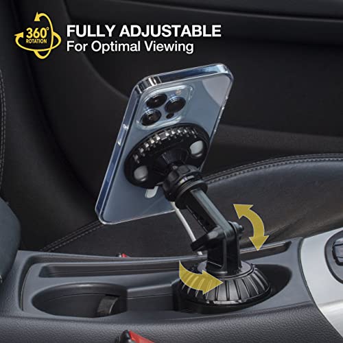 Scosche MSHCUP2PD20-SP Compatible with MagSafe Chargers MagicMount MSC Cup Phone Mount Kit