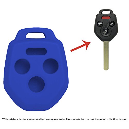 Keyless2Go Replacement for New Silicone Cover Protective Case for Remote Key Fobs with FCC CWTWB1U811 - Blue