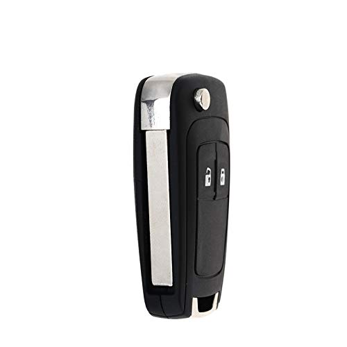 2 Bottons Remote Key Fob Key Case Key FOB Replacement Compatible with Opel Astra J Corsa E Key