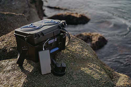 ECOXGEAR: EcoJourney Bluetooth Speaker with Dry Storage 50+ Hours of Playtime 100% Waterproof IP67 Rugged and Loud(Gray)